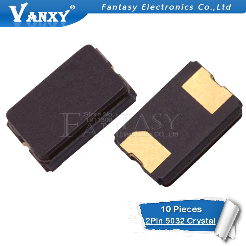 10pcs 8MHZ 10MHZ 11.0592MHZ 12MHZ 13.56MHZ 16.000MHZ 20MHZ 24MHZ 8.000MHZ 16MHz 2Pin 5032 smd ค ...