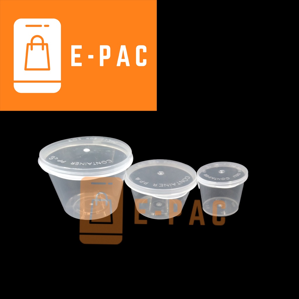 (50 ชิ้น) 1 ออนซ์ซอส CONTAINER BEKAS SOS BEKAS SAUCE DELI SAUCE ...