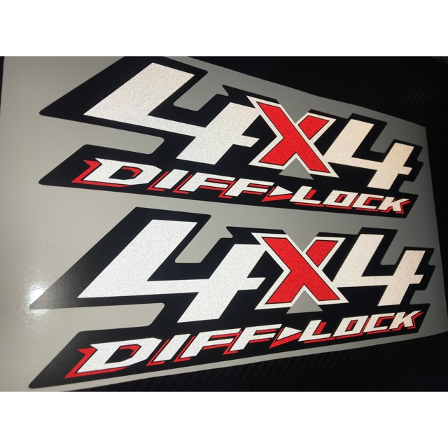 สติ๊กเกอร์ 4x4 diff-lock ของรถ Isuzu Allnew ปี2019 | Shopee Thailand