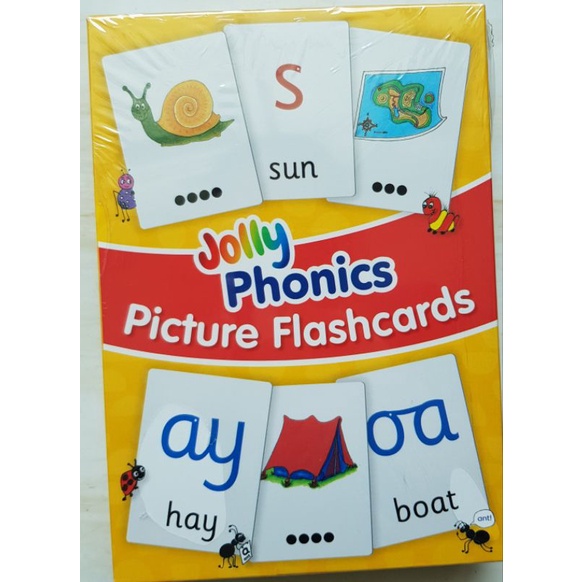 Jolly Phonics 60 Picture Flash Cards (60 ใบ) แบบมีภาพ | Shopee Thailand