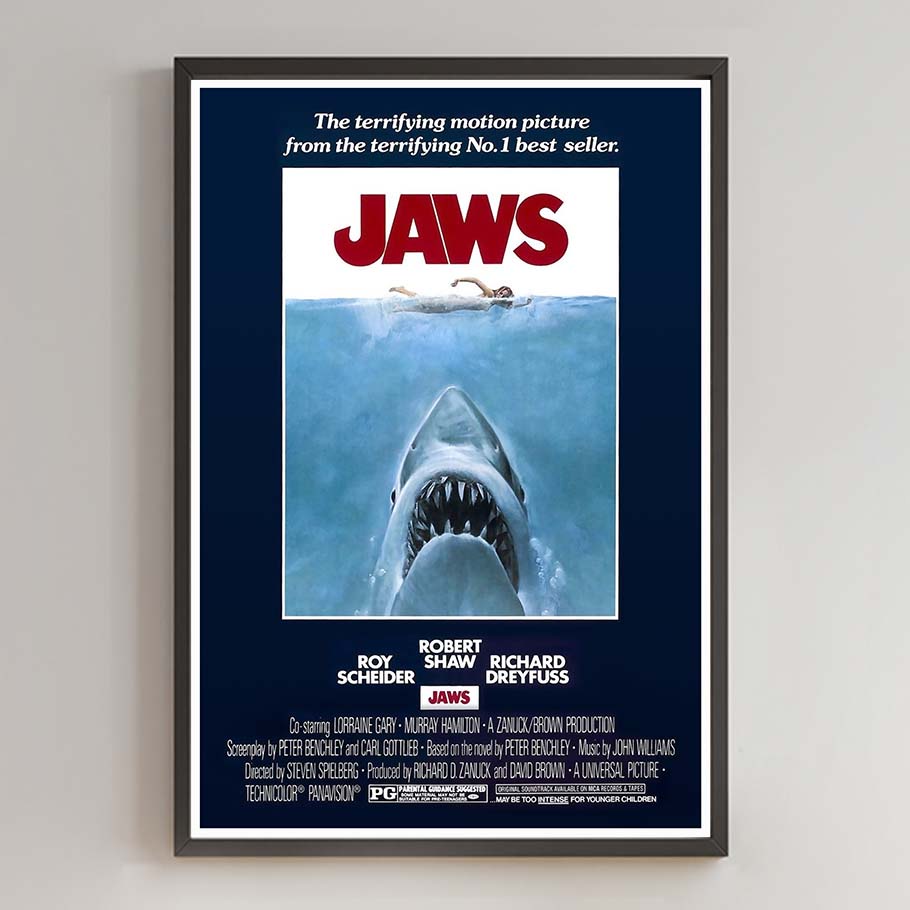 JAWS Poster โปสเตอร์ภาพขนาด 33X48 cm | Shopee Thailand