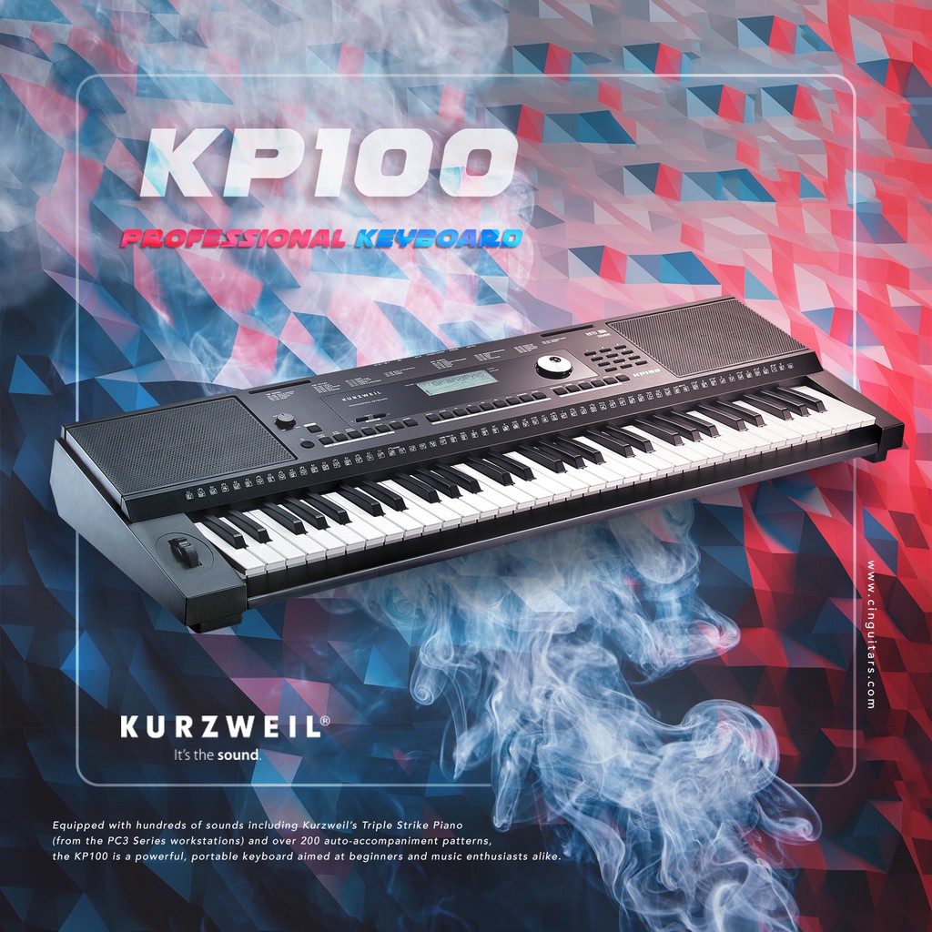 Kurzweil KP100 Professional Keyboard I เปียโนไฟฟ้า 61 Keys (รับประกัน 1 ปี) | Shopee Thailand