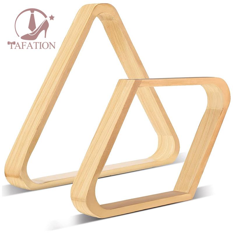 Wooden Billiard Ball Rack Billiard 8-Ball Triple-cornered Rack and 9 ...