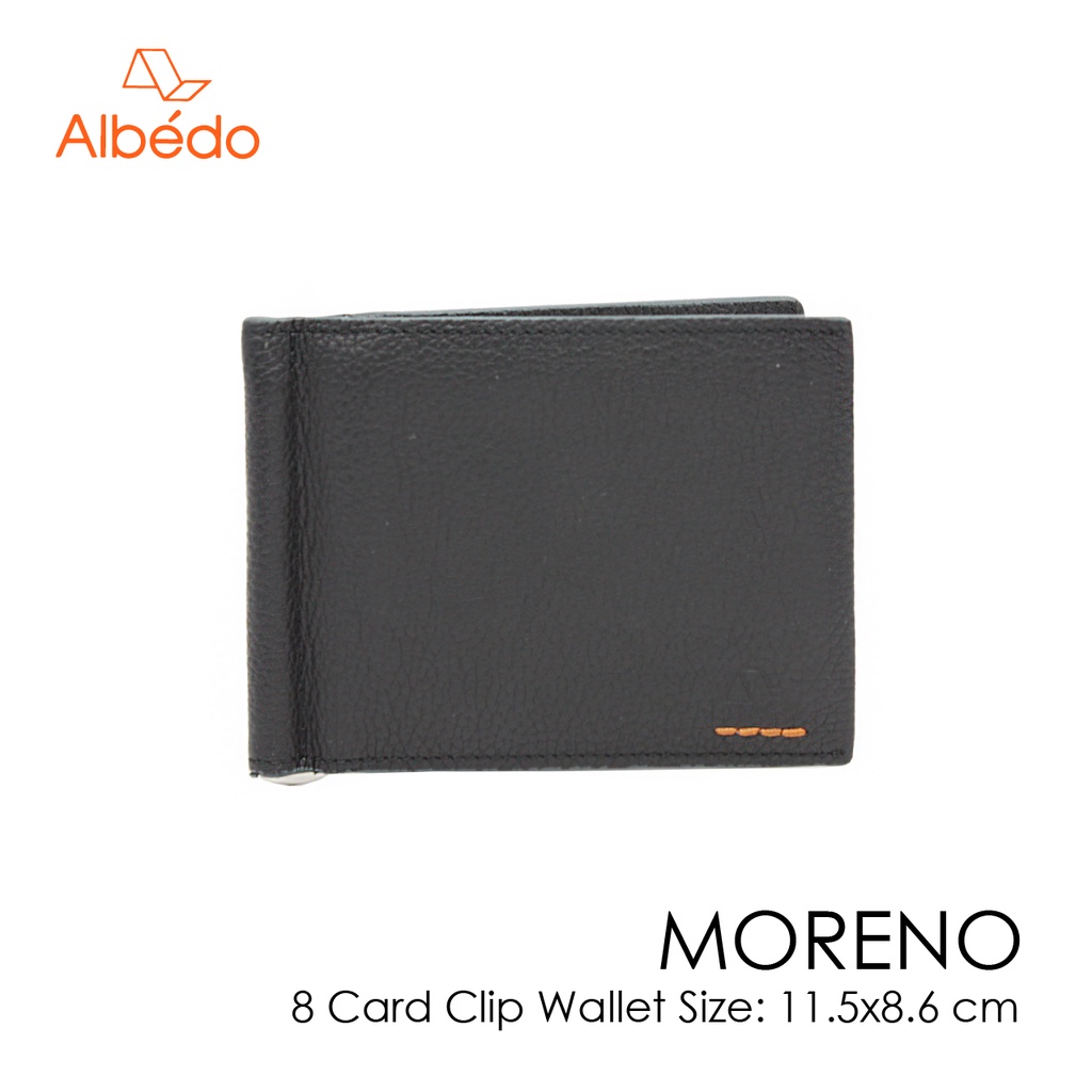 [Albedo] MORENO 8 CARD CLIP WALLET กระเป๋าสตางค์ แบบคลิปหนีบ หนังแท้ ...