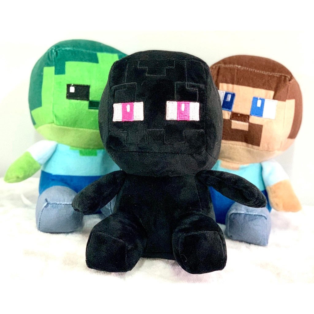 ตุ๊กตาการ์ตูนเกม Minecraft Enderman Steve Panada | Shopee Thailand