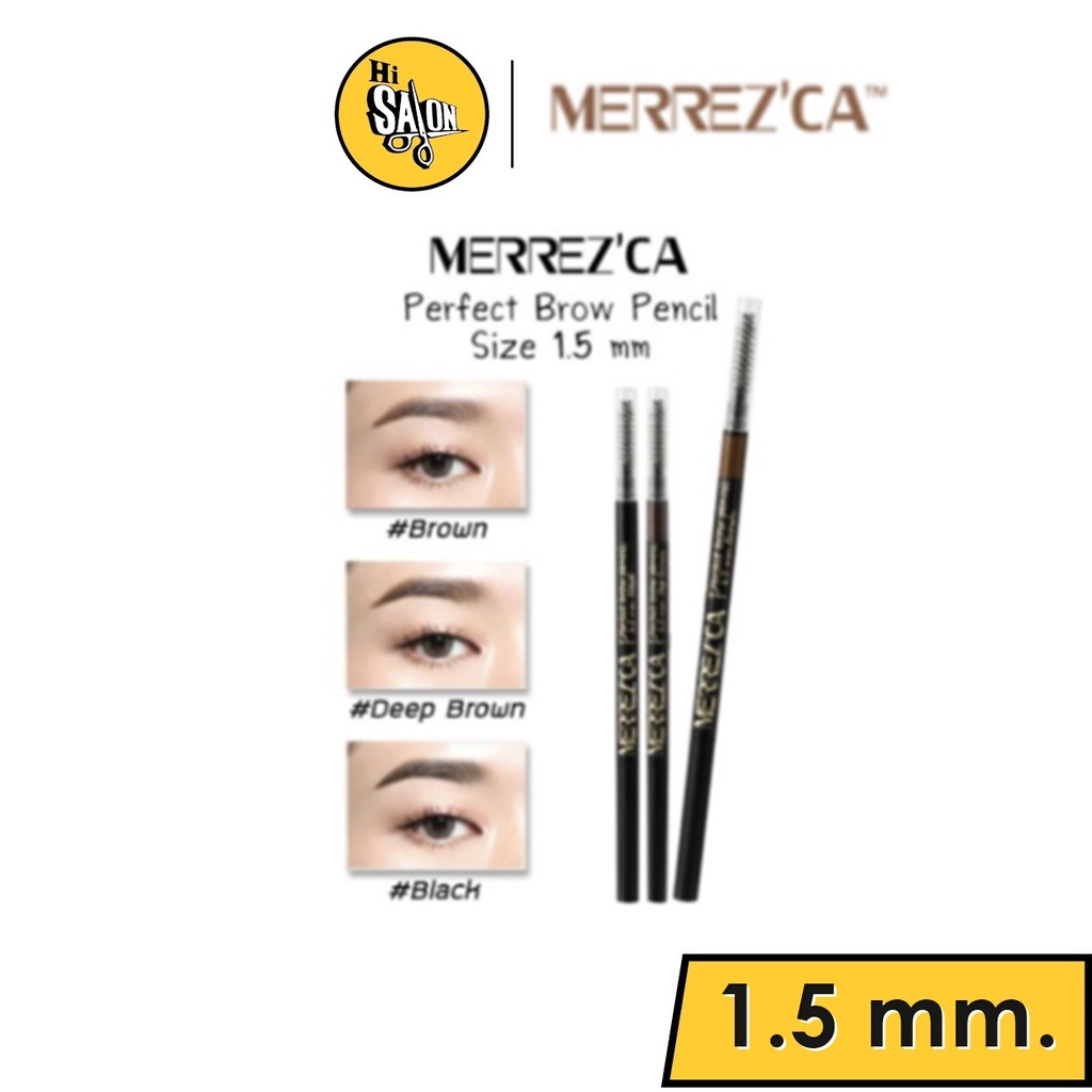 Merrezca Perfect Brow Pencil 1.5mm Merrezca Slim Brow ดินสอเขียนคิ้ว เ ...