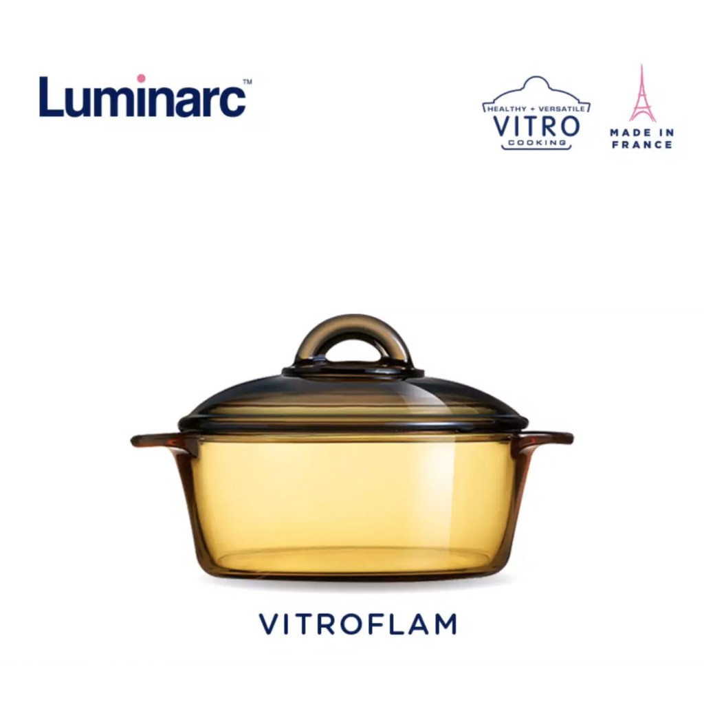 Bedelivery Luminarc France Vitroflam Amber Casserole (1 Litre) หม้อแก้ว ...