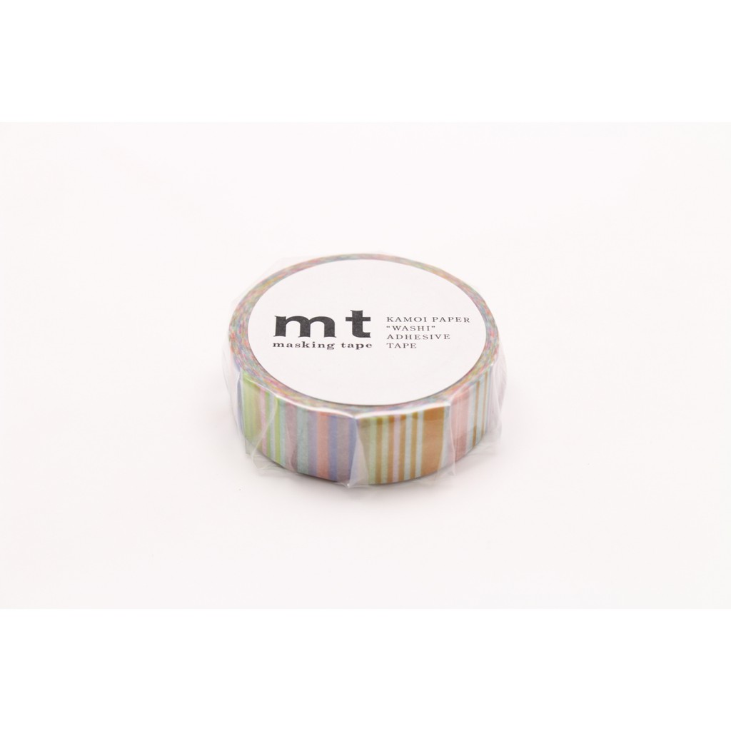mt masking tape R multi border pastel (MT01D286R) / เทปตกแต่งวาชิ รุ่น ...