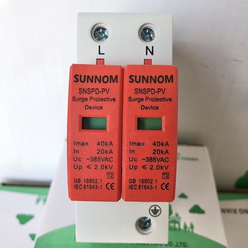 กันฟ้าผ่า AC (ยี่ห้อ SUNNOM) | SPD AC | Shopee Thailand