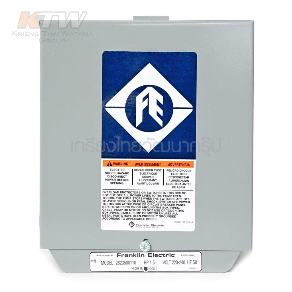 FRANKLIN สวิทช์คอนโทรล 1.5 HP 220V 50HZ ( F072-0020 ) ใช้งานสำหรับ ...