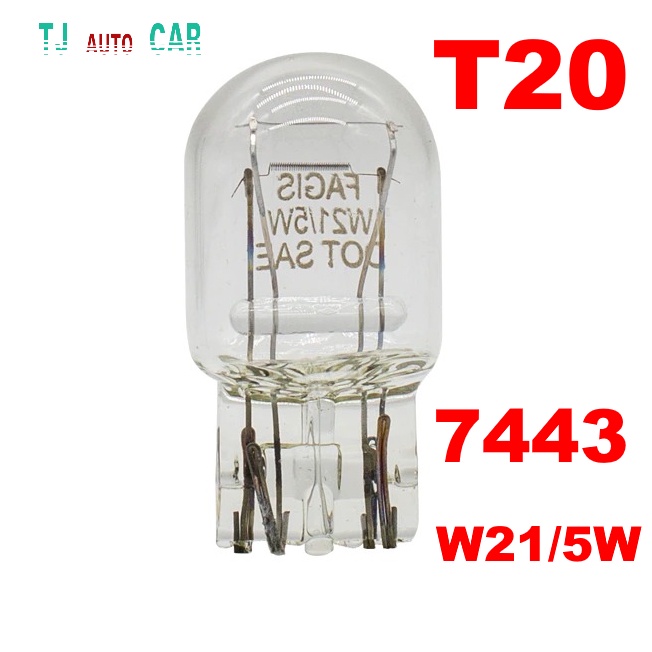 หลอดไฟท้าย T20 21/5W 12V. หลอดไฟเบรค 2 ไส้ 7443 แบบเสียบ | Shopee Thailand