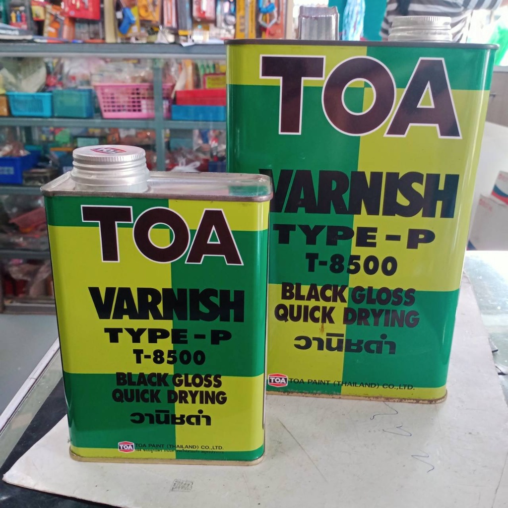 *สินค้าล้างสตอค* TOA Black Vanish T-8500 ทีโอเอ วานิชดำ T-8500 ขนาด แกลลอน (3.785 ลิตร) | Shopee ...