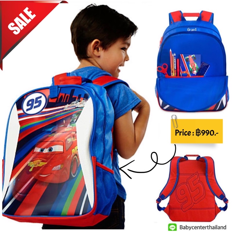 DISNEY PIXAR CARS - CARS BACKPACK LIGHTNING MCQUEEN | Shopee Thailand