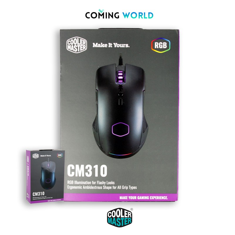 MOUSE (เม้าส์) Coolermaster CM310 RGB Gaming | Shopee Thailand