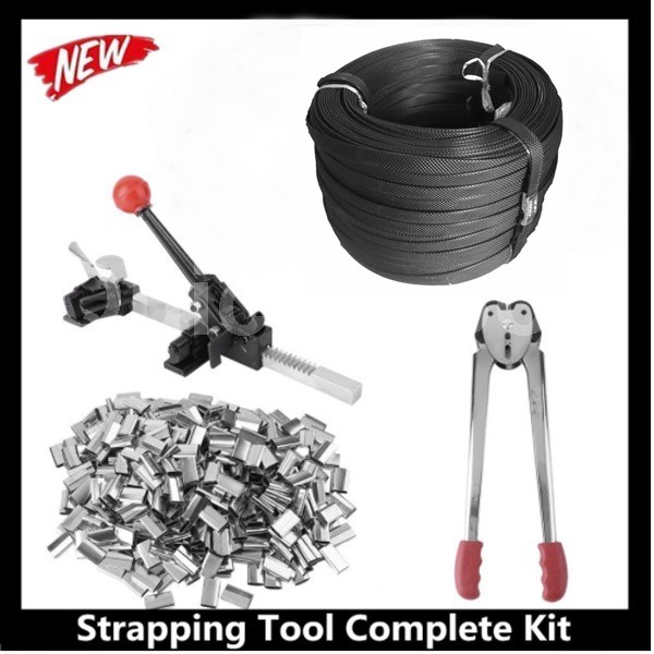STRAPPING TOOLS KIT Poly with Strapping Sealer Tool ฟรีสายรัด กิ๊บรัด ...