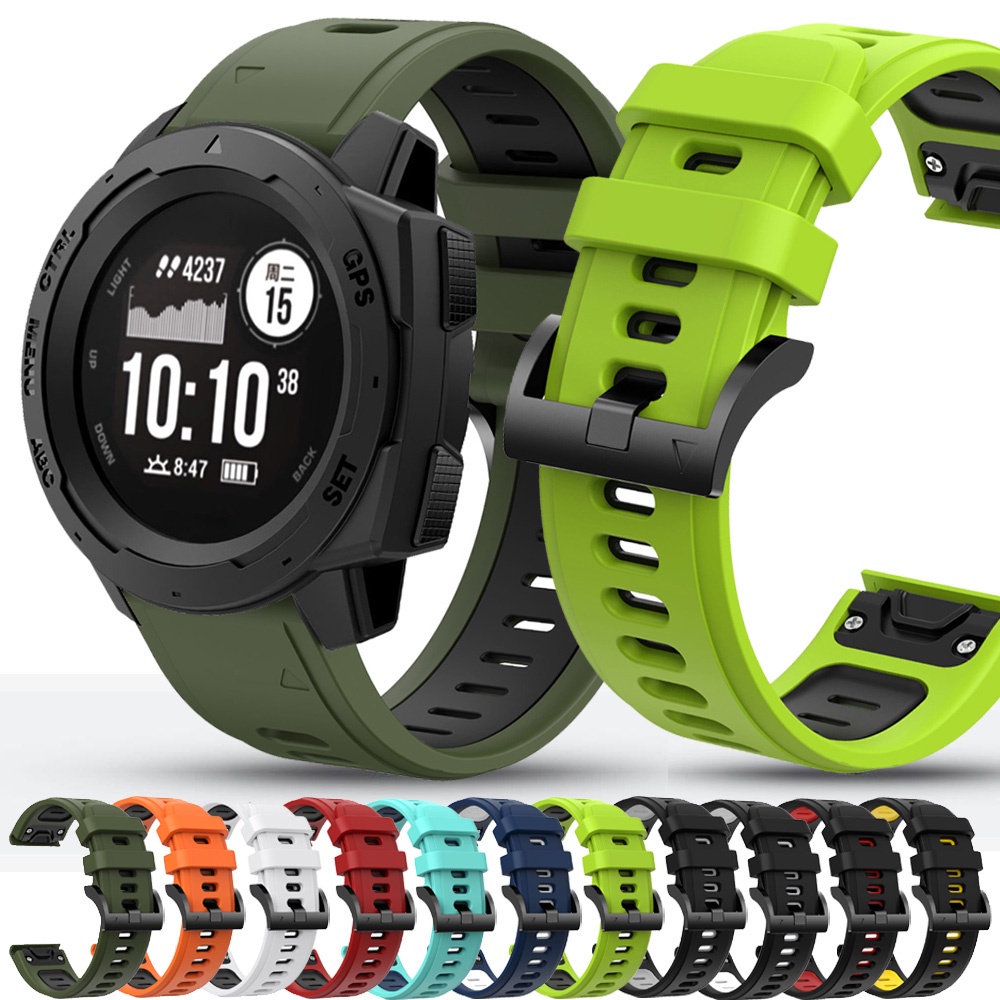 สายนาฬิกาข้อมือซิลิโคนสําหรับ Garmin Instinct /Instinct Tactical Stap ...