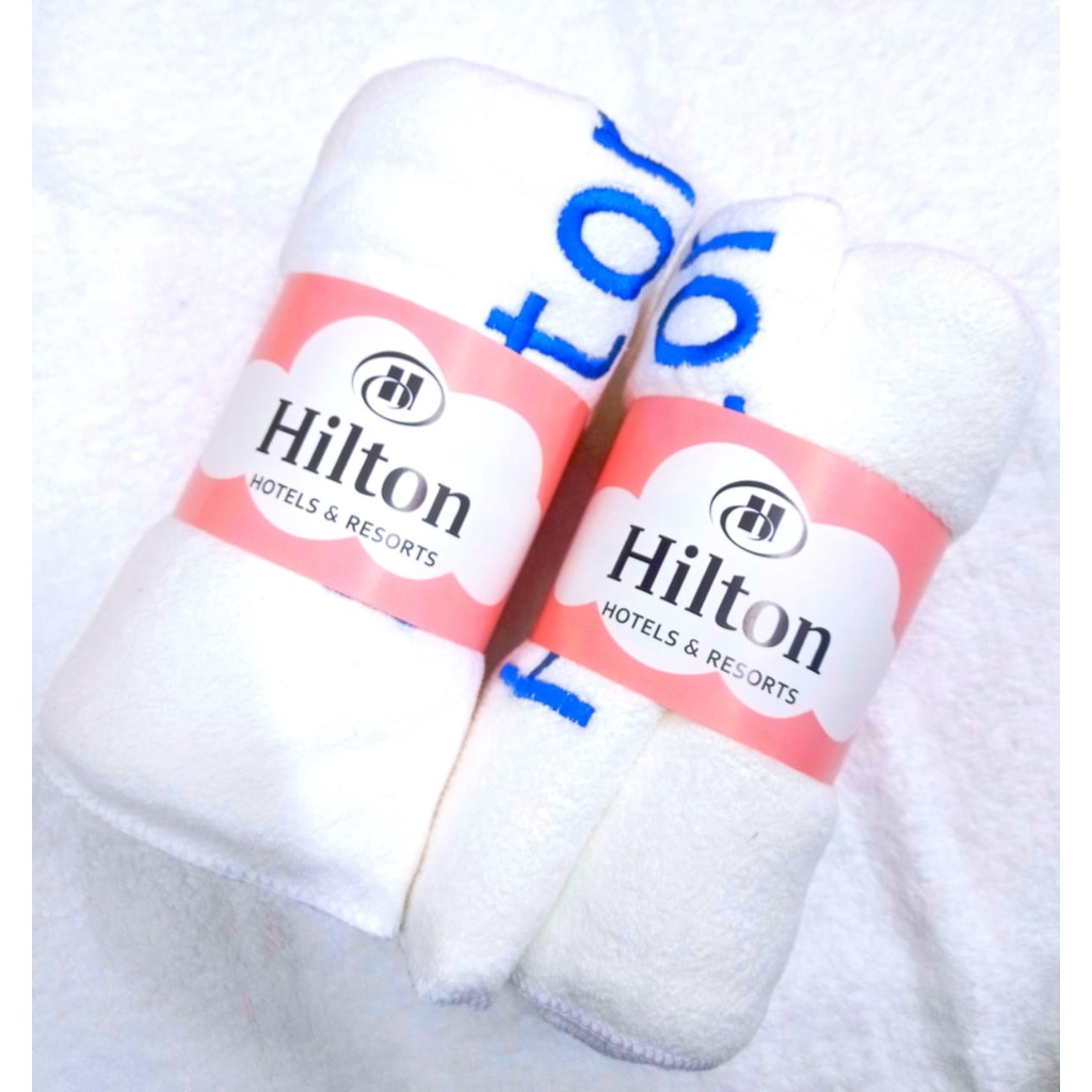 Hilton Hotel Tuala Hadiah Tuala Mandi Serap ผ้าขนหนูอาบน้ํา คุณภาพสูง ...