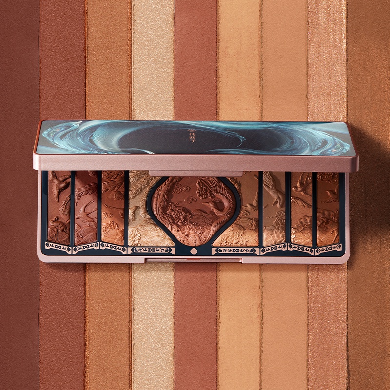 Florasis 9 Colors Peony Exquisitely Carved Flower Pattern Beauty Eye ...