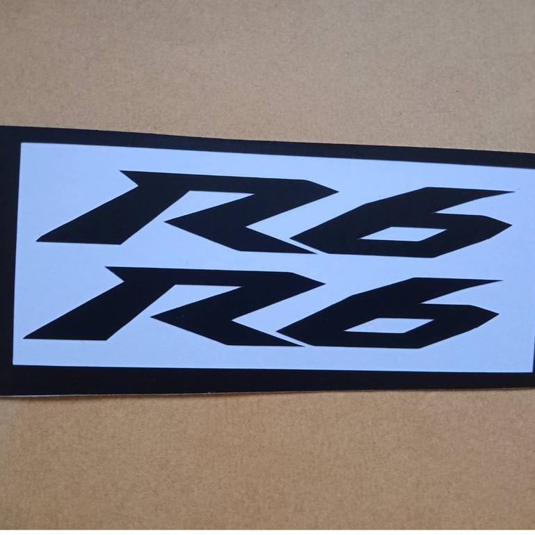 Motorbike sticker (R6)สติกเกอร์ R6 สำหรับติดรถมอเตอร์ไซค์หรือรถยนต์ ...