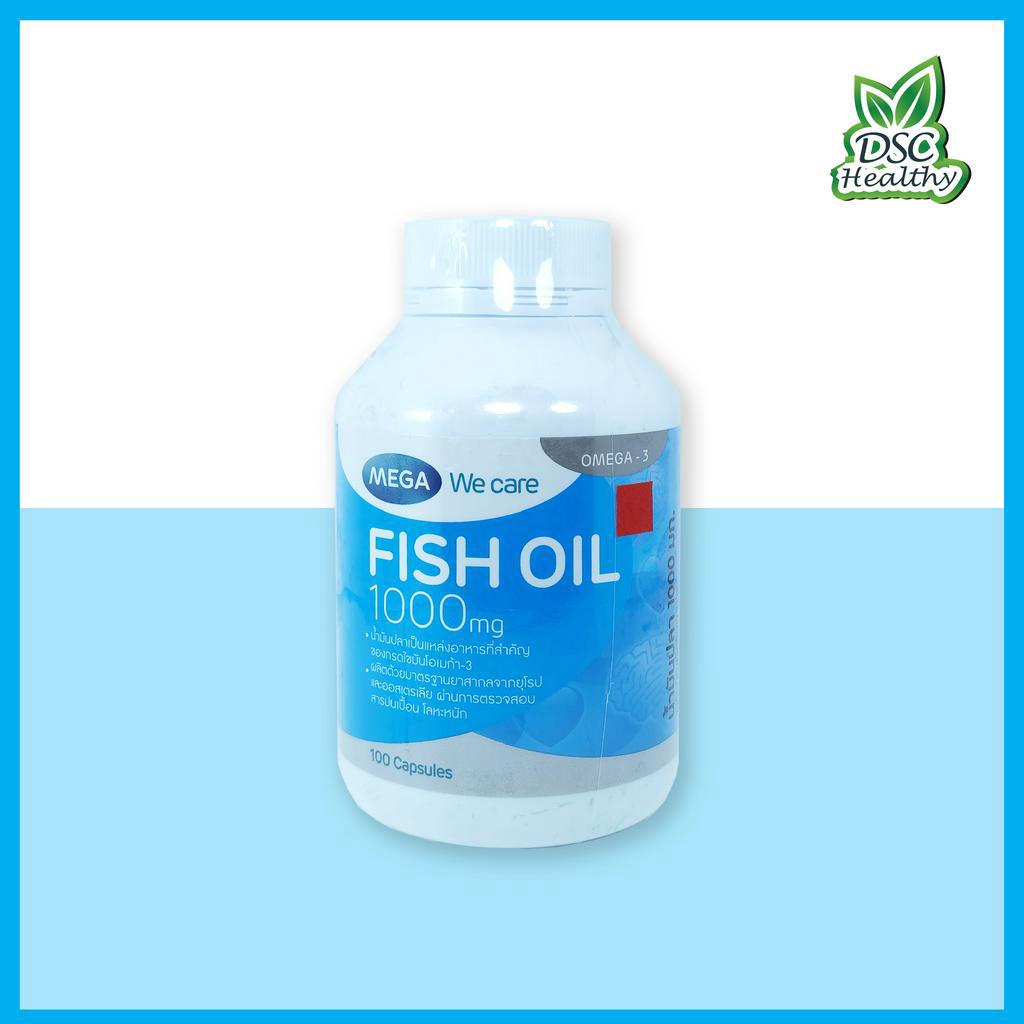 MEGA Fish Oil เมก้า ฟิชออย น้ำมันปลา ขนาด 1000 mg. 100 capsules. exp 02/03/2026 | Shopee Thailand