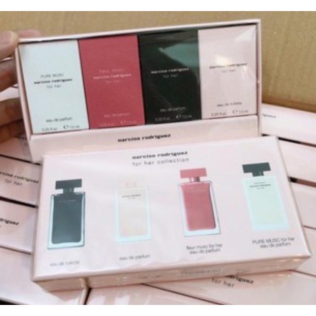 Narciso Rodriguez For Her Miniature Collection 4 in 1 set | Shopee Thailand