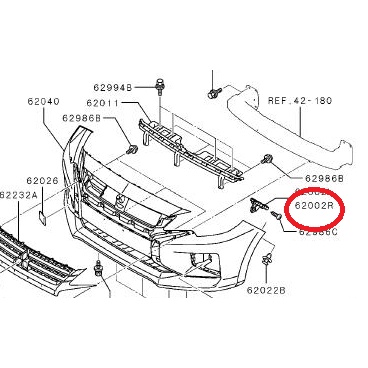ขายึดมุมกันชนหน้า MIRAGE มิราจ Mitsubishi มิตซู แท้ เบิกศูนย์ | Shopee ...