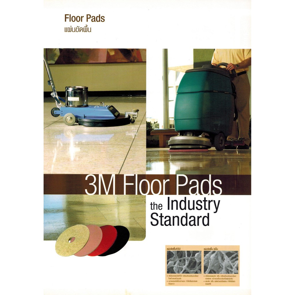 3M แผ่นขัดพื้น ขนาด 18 นิ้ว 1 กล่อง (5แผ่น) | Shopee Thailand