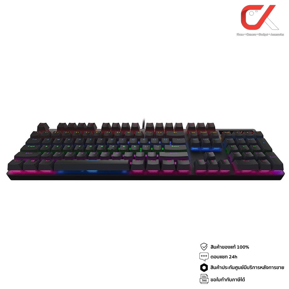 RAPOO คีย์บอร์ด รุ่น V500Pro Mechanical Blue Switch Gaming Keyboard THAI/ENG | Shopee Thailand