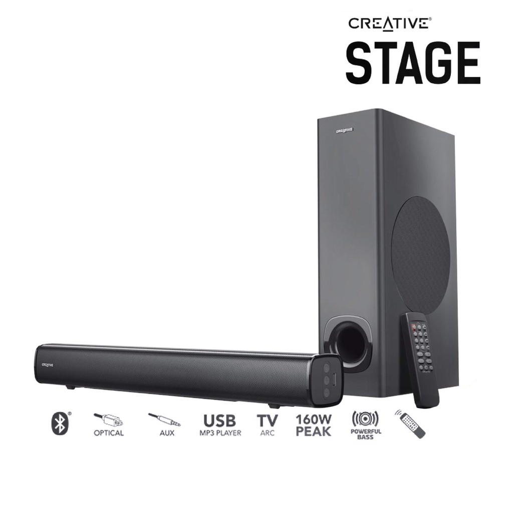 CREATIVE STAGE SPEAKER 2.1 สินค้าใหม่แกะกล่อง ของแท้ 100% | Shopee Thailand