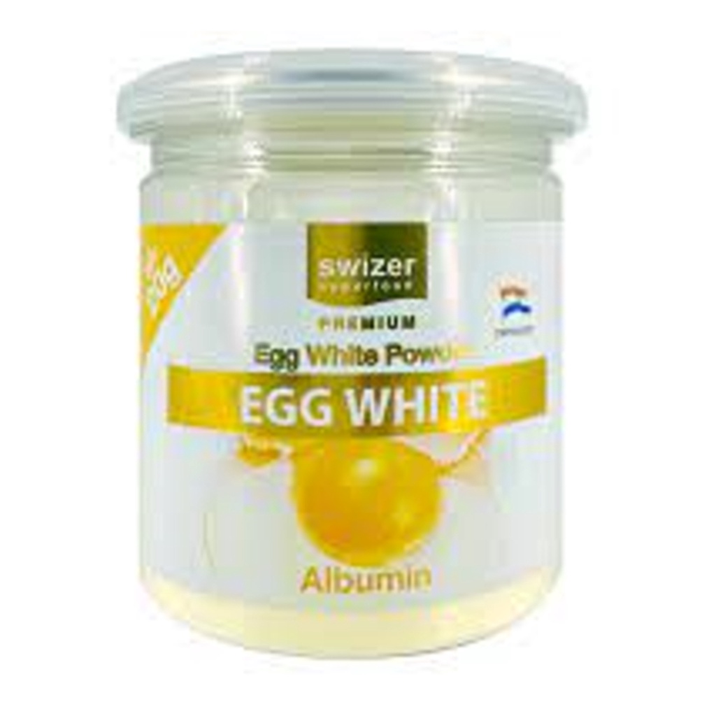 Swizer Albumin Egg White Powder 120g.โปรตีนไข่ขาวแบบผง 120 กรัม อาหารเสริมการออกกำลังกาย เสริม ...