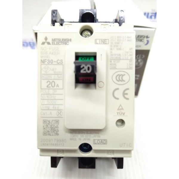 เบรกเกอร์ มิตซูบิชิ NF30-CS 2P 20A#ไฟฟ้ามีคุณแสงอยู่คงมีอุปกรณ์ 🤗#แสงอยู่คงจำหน่ายอุปกรณ์ไฟฟ้า ☺ ...