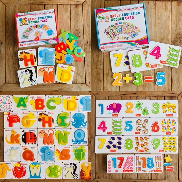 [พร้อมส่ง 🇹🇭] สื่อการเรียนรู้เด็กเล็ก ABC1234 🎈👶🏻 การ์ดตัวอักษรและ ...