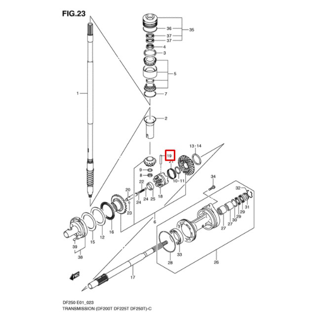 09202-08007-000 PIN สลัก เครื่องยนต์เรือซุซุกิ Suzuki Outboard 09202 ...