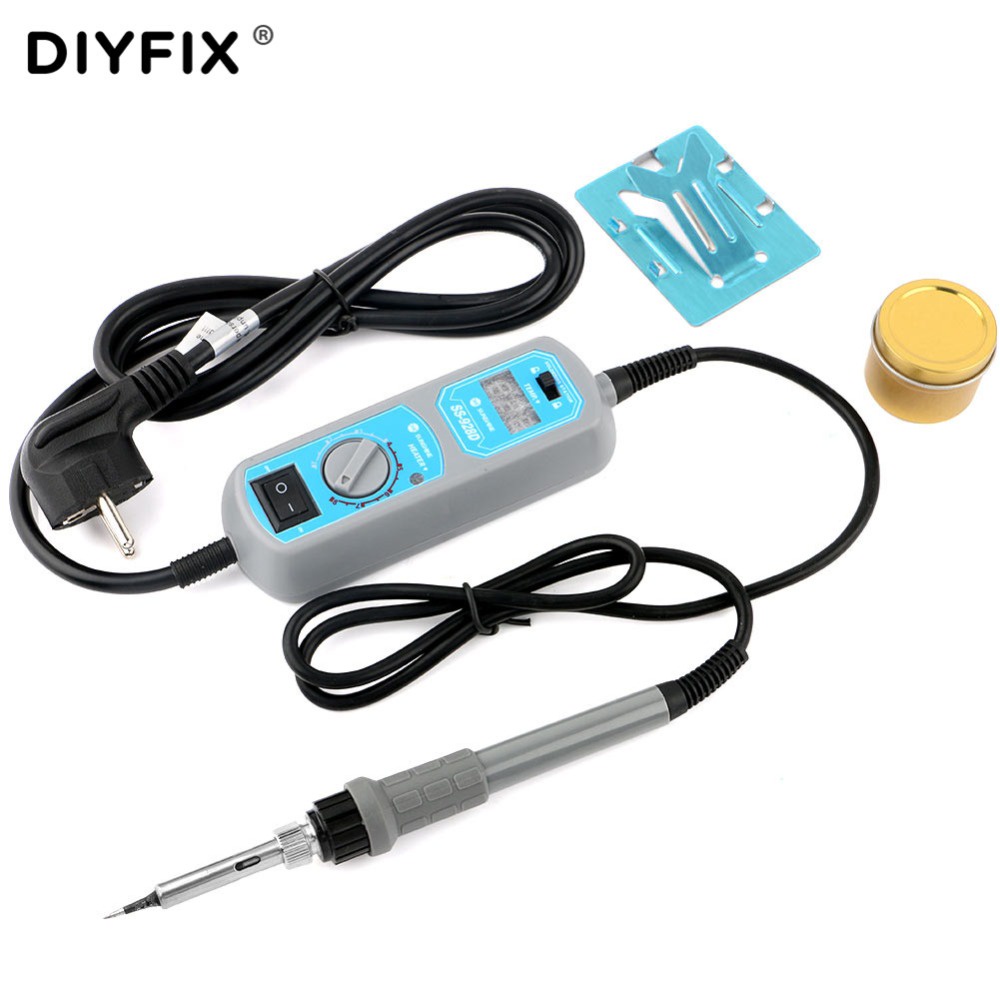 DIYFIX Adjustable Electric Soldering Iron Sets LED Digital Soldering ...