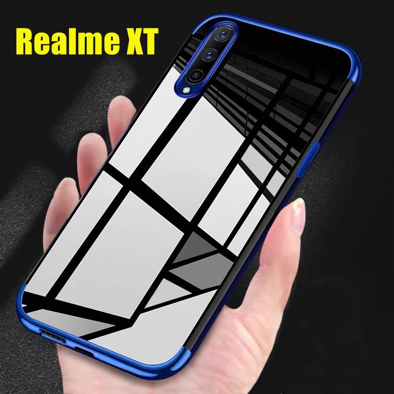 Case Realme XT เคสเรียวมี เคสนิ่ม ขอบสีหลังใส เคสกันกระแทก สวยและบาง ...
