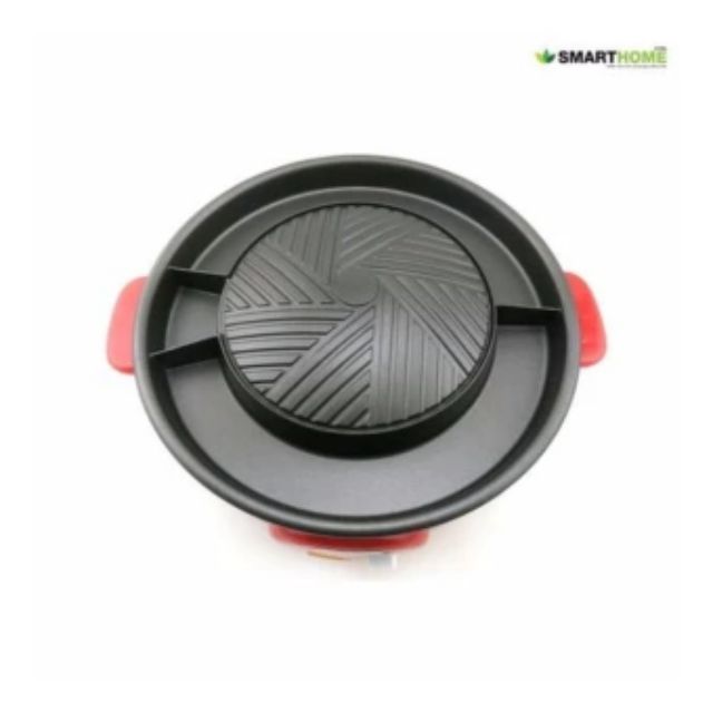 หม้อสุกี้ บาบีคิวปิ้งย่าง รุ่น BBQ-15 SMARTHOME สีแดง | Shopee Thailand