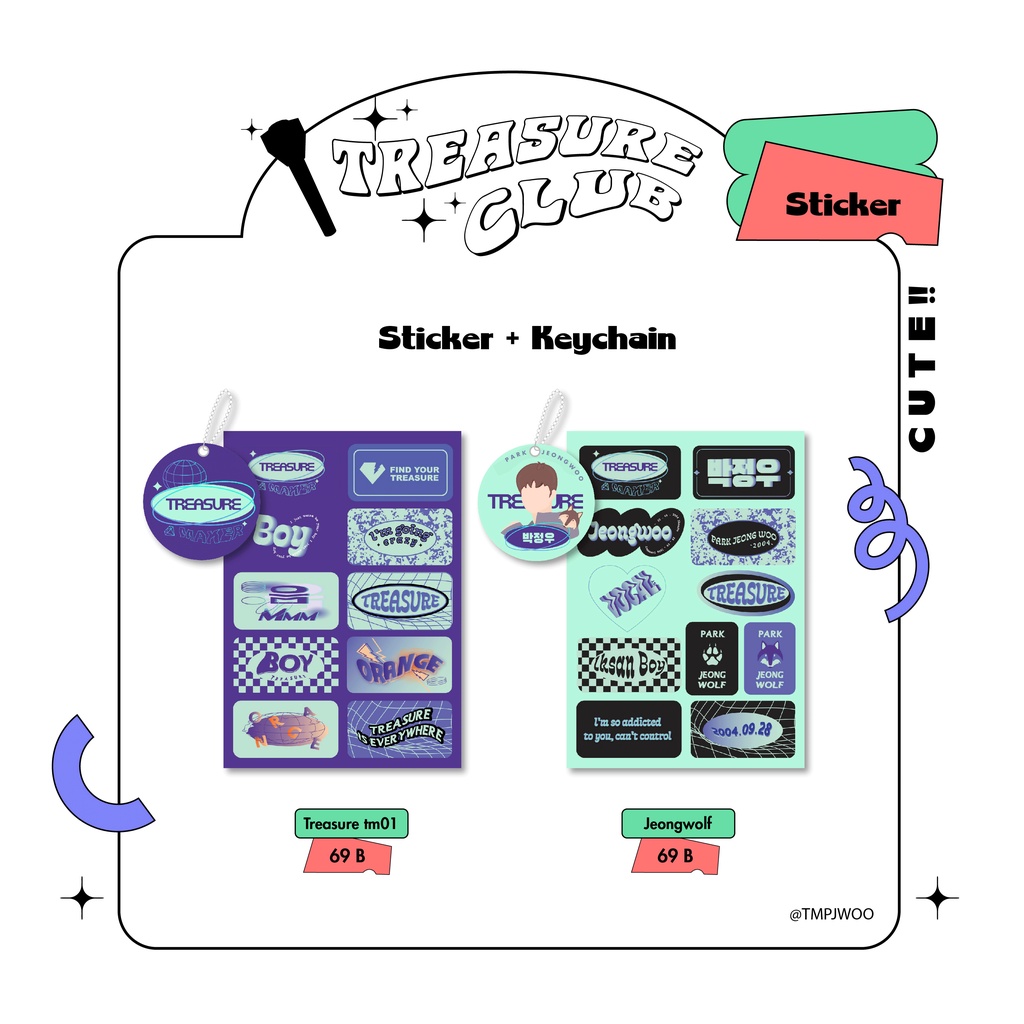 Treasure club sticker Vol 01 | Shopee Thailand