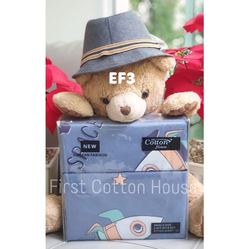 ชุดผ้าปูที่นอน Cotton House ลาย EF รุ่นสูง 10 นิ้ว ลายการ์ตูนสดใส EF1 ...