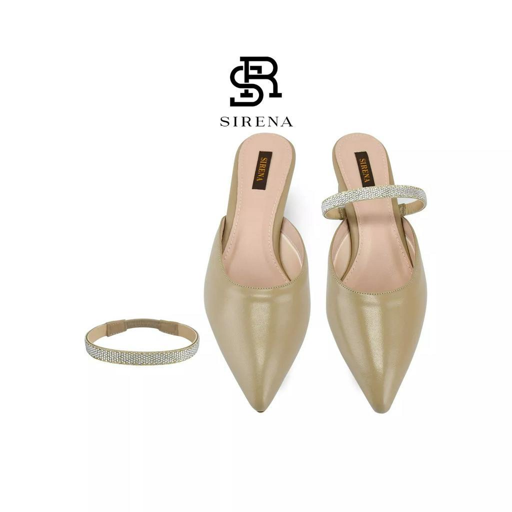 SIRENA สายรัดข้อเท้า รุ่น Ariana Glitter Strap สีเบจ (ไม่รวมรองเท้า ...