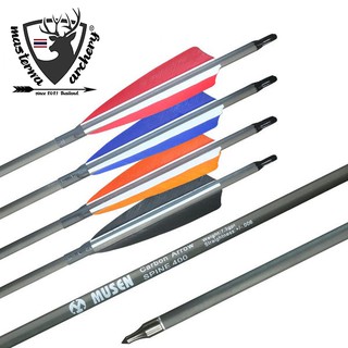 ลูกธนู Musen Arrow Pur Carbon เพียวคาร์บอน คาร์บอนบริสุทธิ Spine 400 สี ...