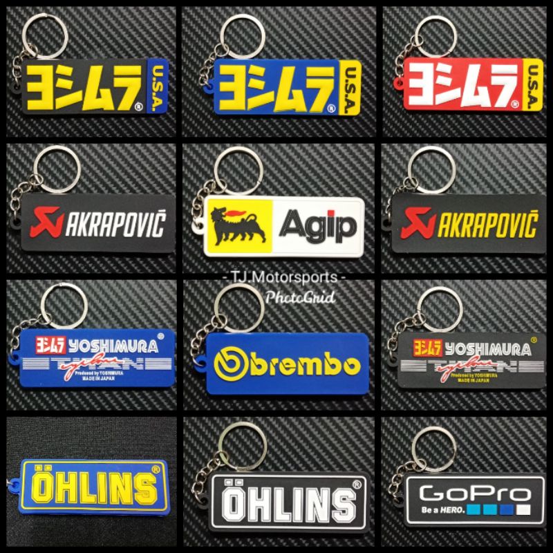 พวงกุญแจ Getah Yoshimura Usa Brembo Ohlins Akrapovic Agip Go Pro Japan ...