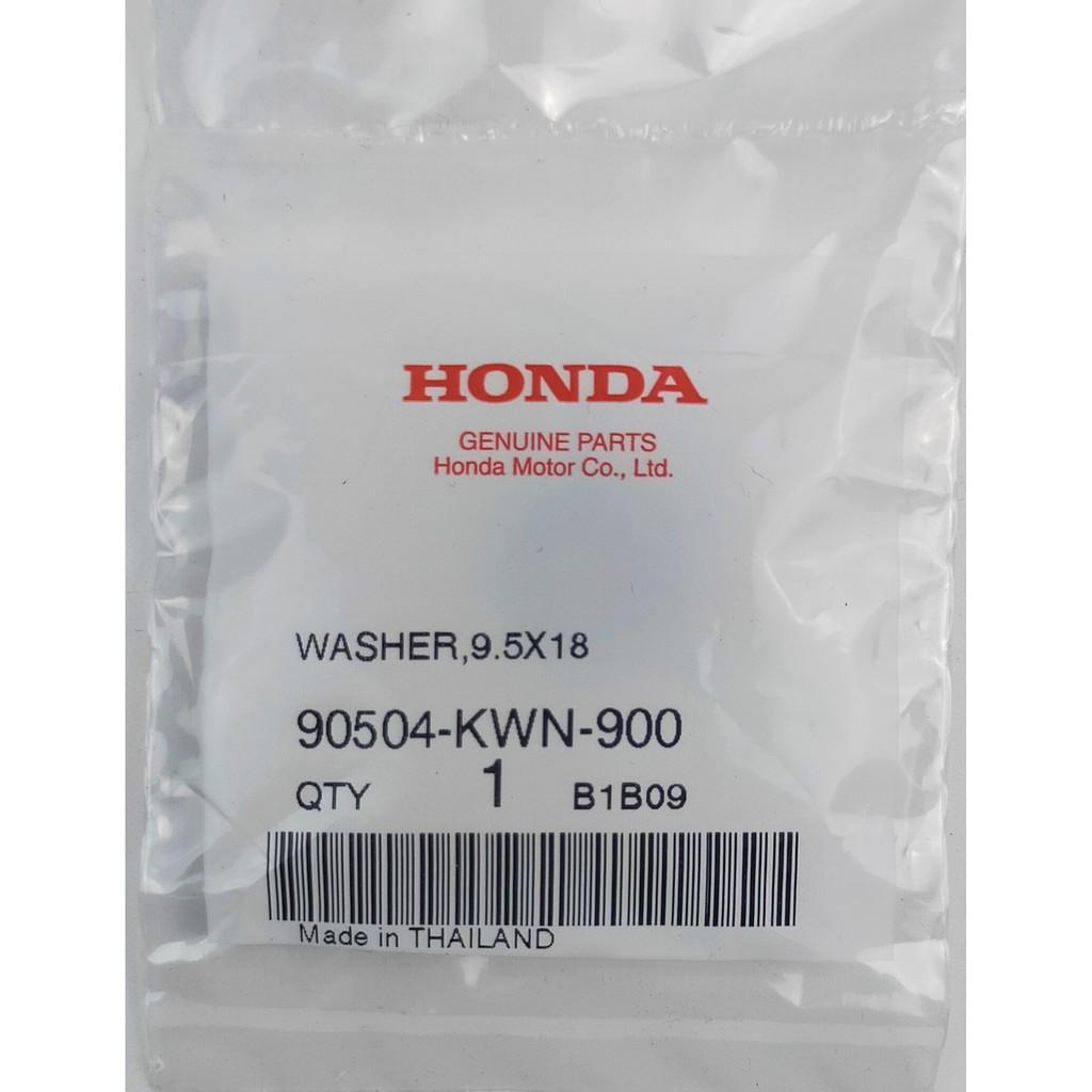 90504-KWN-900 แหวนรอง, 9.5x18 Honda แท้ศูนย์ | Shopee Thailand