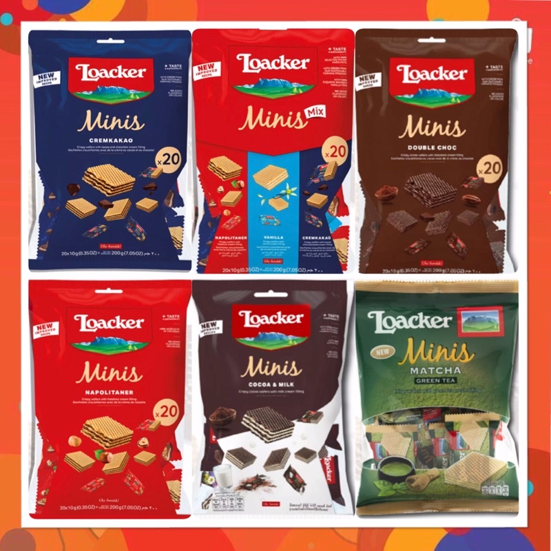 ล็อคเกอร์ Loacker 80-200 g ล็อคเกอร์เวเฟอร์ ควอดราตินี เวเฟอร์สอดไส้ ...