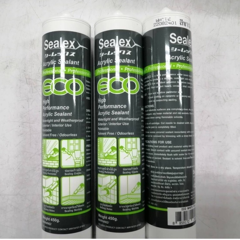 อะคลิลิค ยาแนว แด๊ป Sealex Eco รุ่นประหยัด (ทาสีทับได้) ขนาด450กรัม สีขาว 1 หลอด | Shopee Thailand