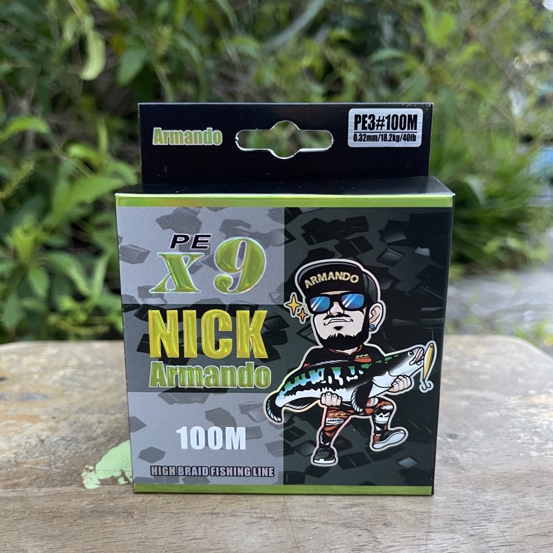 สาย PE Nick Armando สายพีอีนิคอาร์มันโด้ ถัก8 ถัก9 ถัก12 | Shopee Thailand