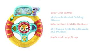 VTech Stroller Toys [Grip & Go Steering Wheel] on baby gear / infant ...