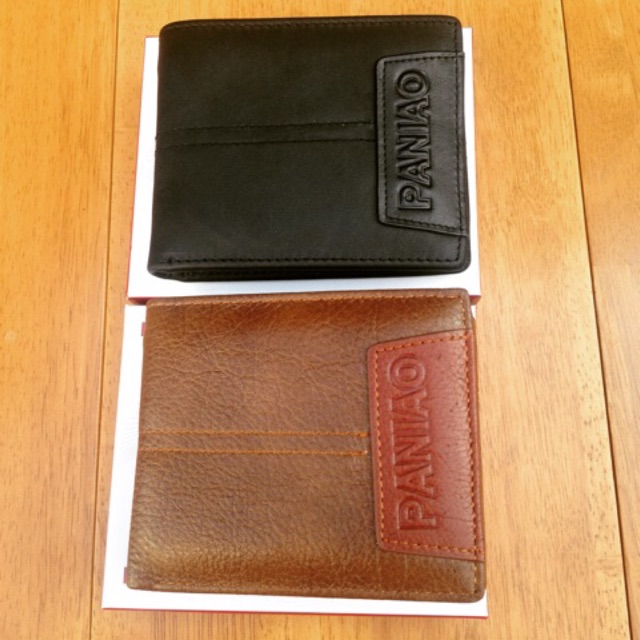 กระเป๋าสตางค์หนังแท้100% ทรงสวยทันสมัย ยี่ห้อPANIAO | Shopee Thailand