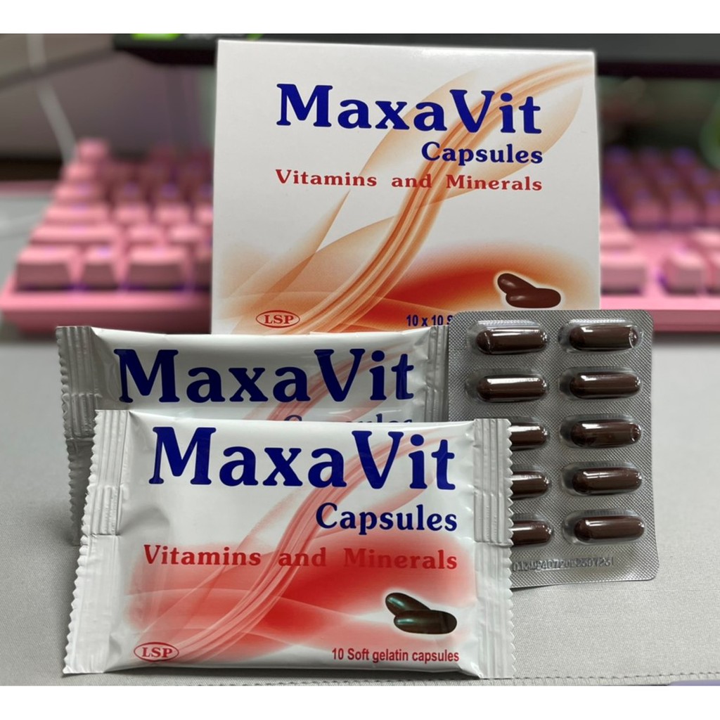 MaxaVit วิตามินรวม และแร่ธาตุ แผงละ 10 แคปซูล | Shopee Thailand