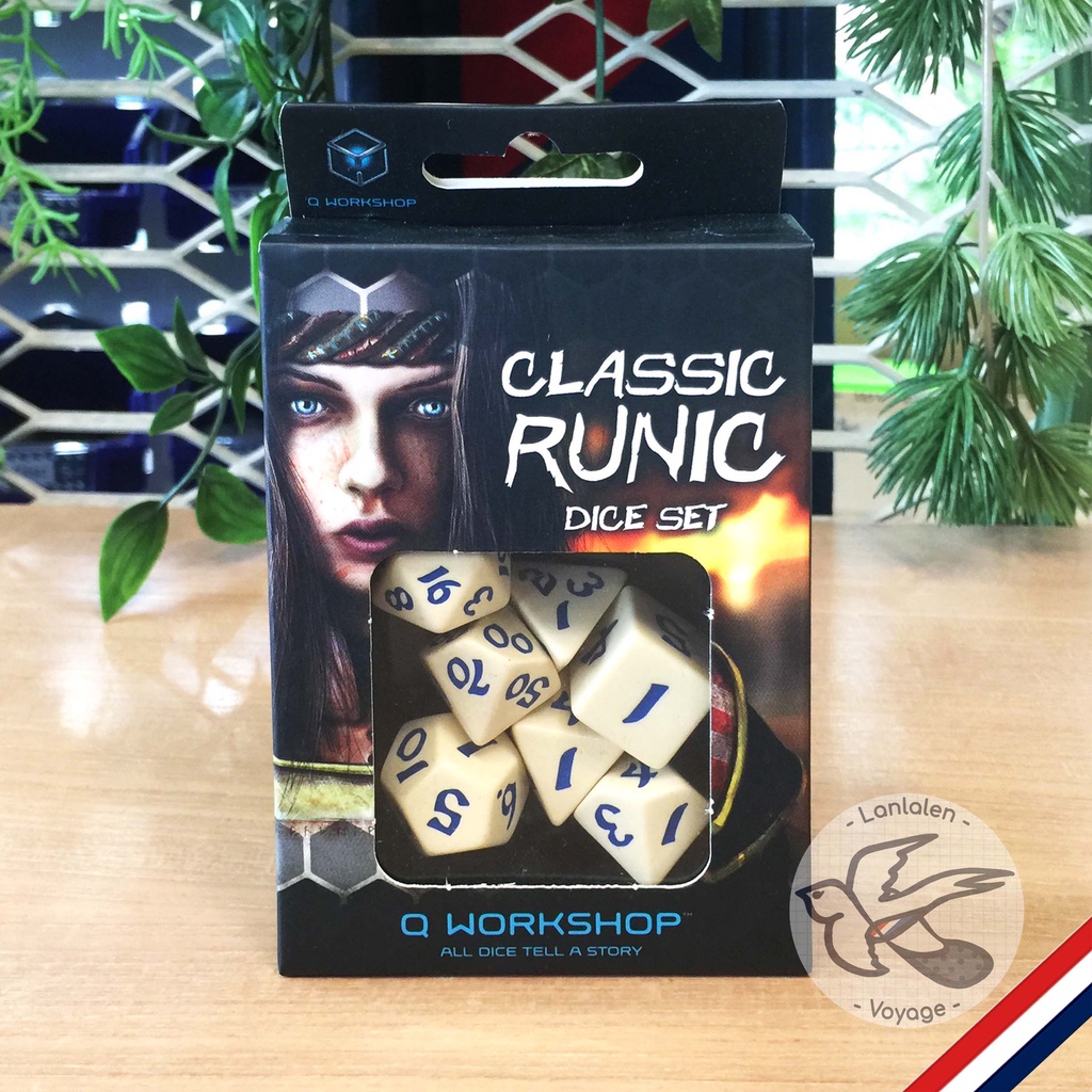 ลูกเต๋า Q Workshop Classic / Classic Runic 7 RPG Dice Set ลูกเต๋าพรีเมี ...