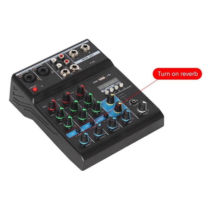 เครื่องมิกเซอร์ MYNPE MU4BT mixer บลูทูธ อินเตอร์เฟส MU4 BT USB BLUETOOTH ECHO MY MPE MU-4BT MU ...